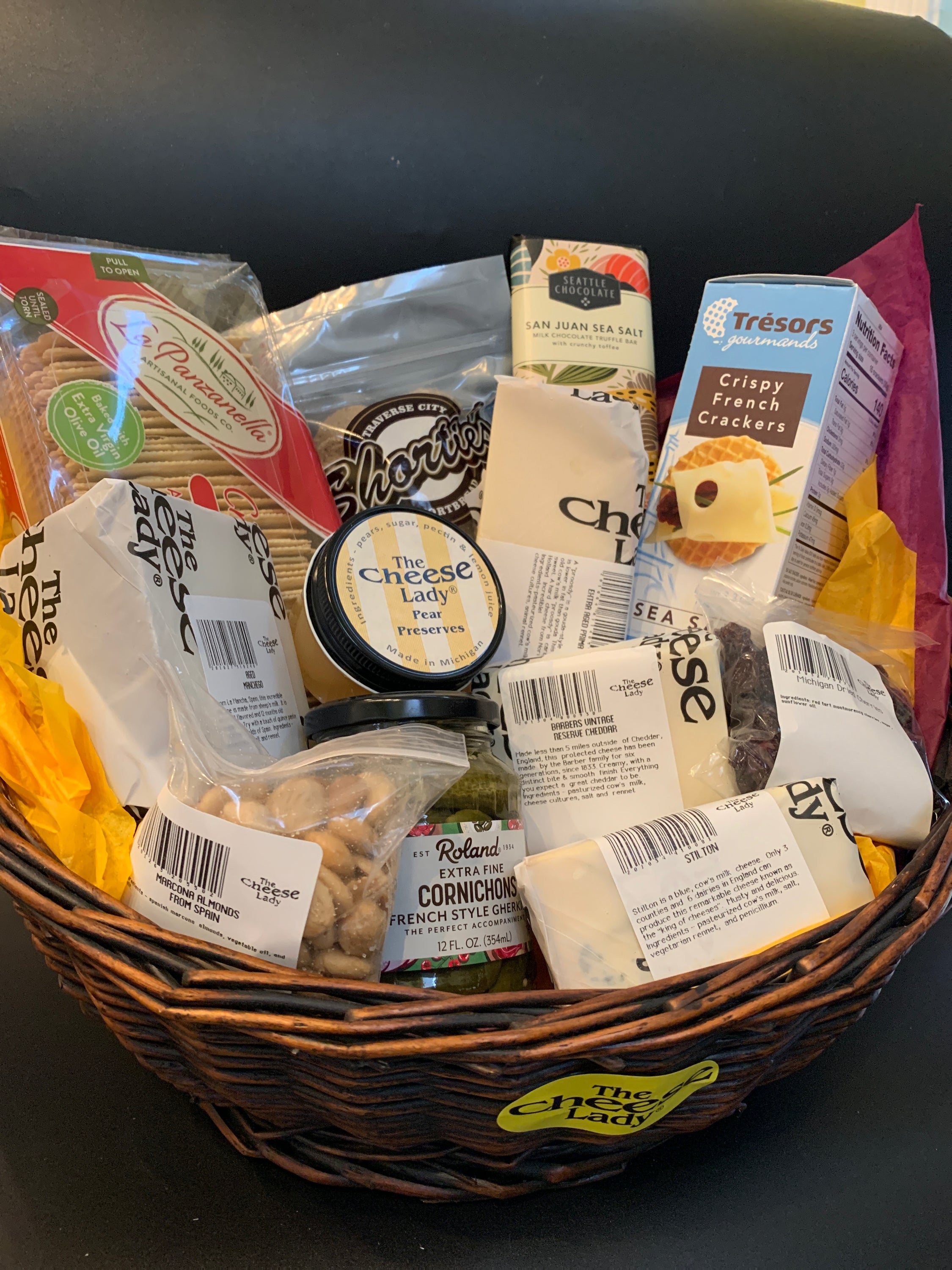 Cheddar Gift Basket | The Cheese Lady Traverse City